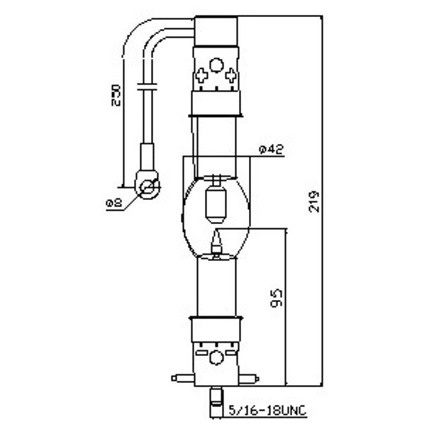 ASL XD2000/SHSC/R - 2000W - 28V Short Arc Xenon Lamp