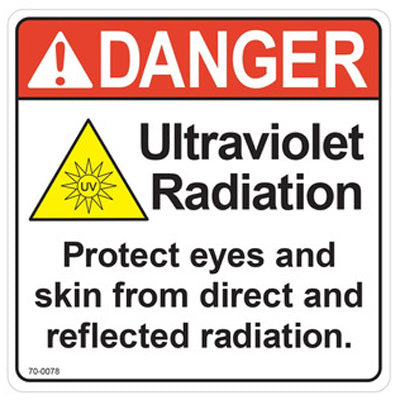 Atlantic UV 70-0078 - Danger Label For UV Systems 5 x 5"