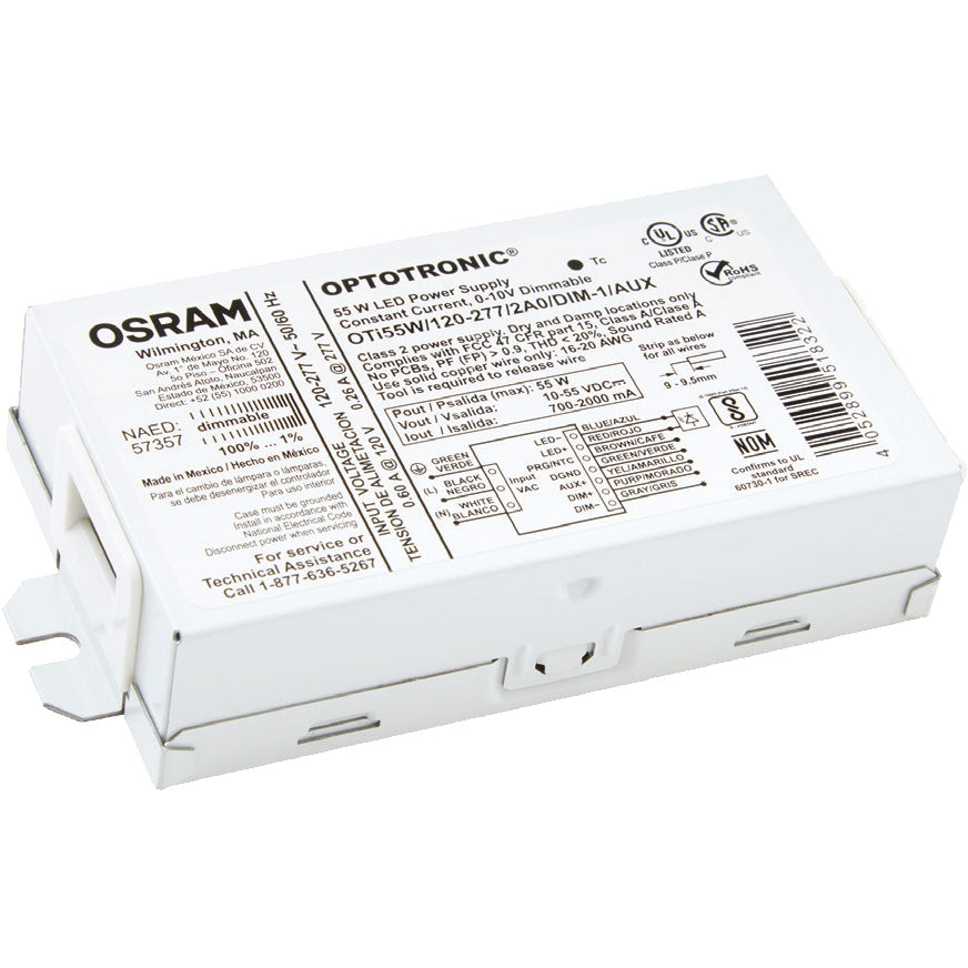 Osram Optotronic OTi55W/120-277/2A0/DIM-1/J Constant Current LED Driver ...