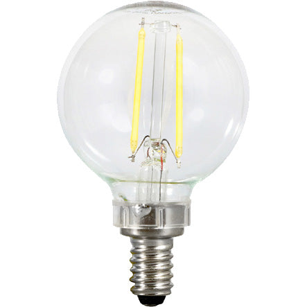 Sylvania 40849 LED G16.5 - 4W - 40W Equal - E12 Base - 5000K - 90+ CRI ...